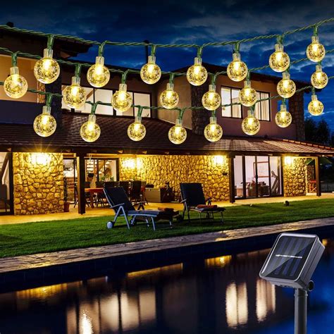 Guirnaldas Luces Exterior Solares BrizLabs 6 5M 30 LED Cadena De Luces