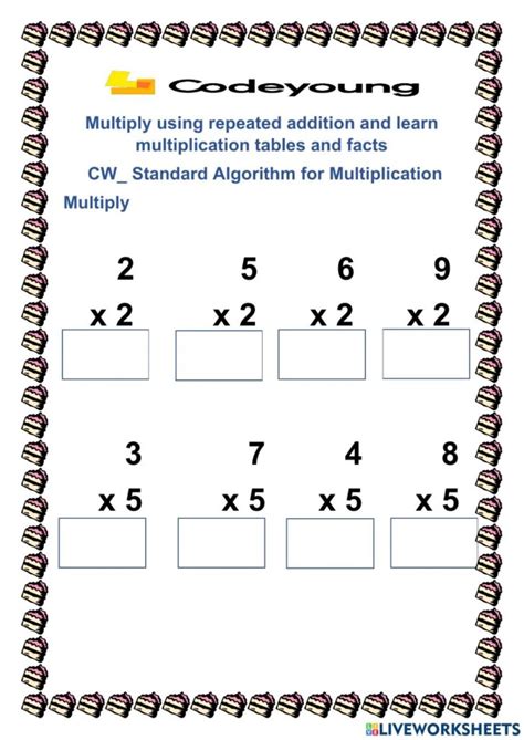 Multiplication Standard Algorithm Worksheets Printable Worksheets