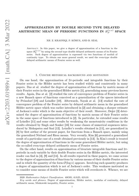 pdf approximation by double second type delayed arithmetic mean of periodic functions in h {p