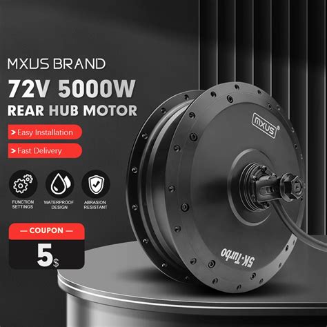 MXUS Brand 72V 5000W XF5K Electric Bike Rear Drive Motor Dropout 150mm