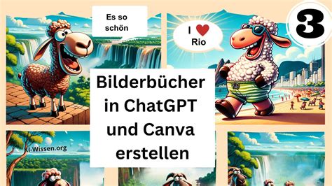 Mit ChatGPT DALLE 3 und Canva Bilderbücher erstellen Teil 3 mit