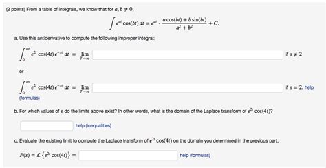 solved from a table of integrals we know that for 𝑎 𝑏≠0