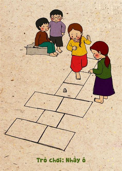Tự tay vẽ vẽ tranh đề tài trò chơi dân gian dễ nhất màu sắc tươi sáng