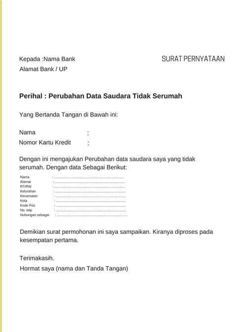 Detail Contoh Surat Permohonan Perubahan Alamat Koleksi Nomer 11