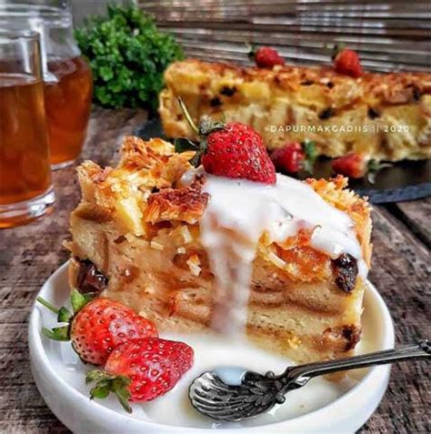 Cara Membuat Puding Roti Tawar Kukus