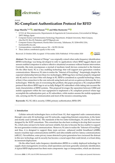 pdf 5g compliant authentication protocol for rfid