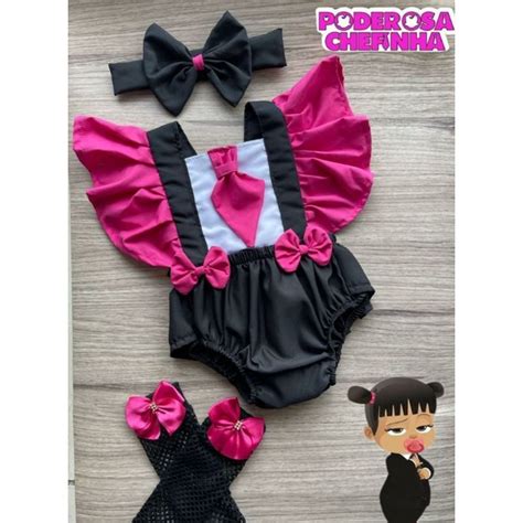 Romper Mesvesario poderosa chefinha bebê menina Shopee Brasil