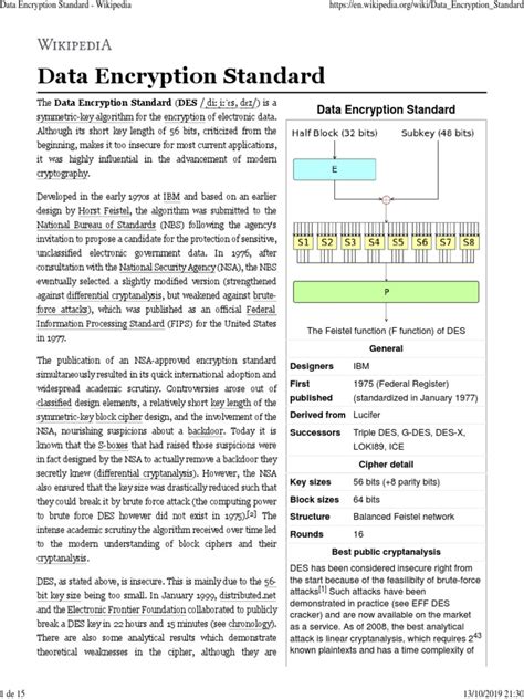 data encryption standard wikipedia pdf cryptography cryptanalysis