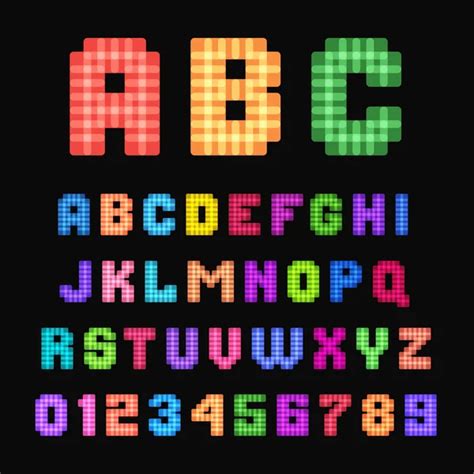 Pixel Font Lowercase Characters Stock Vector Happyroman 11492203