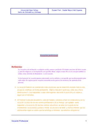 Vocacion Profesional PDF