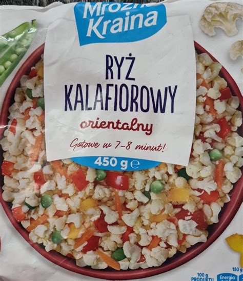Ryż kalafiorowy Mroźna Kraina kalorie kJ i wartości odżywcze