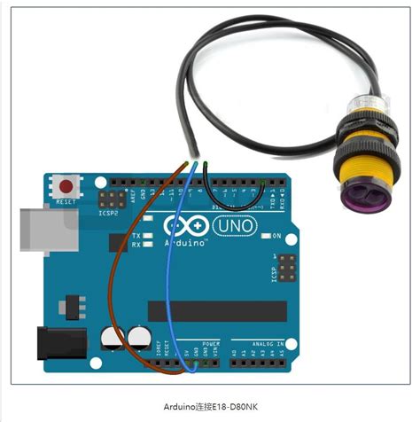 【arduino】168种传感器模块系列实验（148） e18 d80避障传感器 arduino