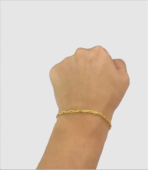 Pulseira Italiana 3mm Piastrine Banhado A Ouro 18k Elo7