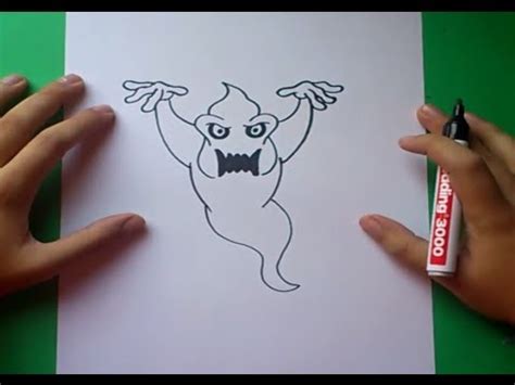 Como Dibujar Un Fantasma Paso A Paso How To Draw A Ghost Youtube