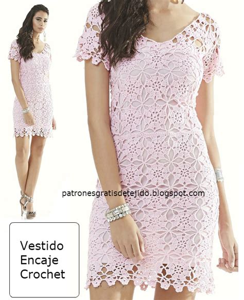 Patrones De Vestido De Encaje Al Crochet Paso A Paso Crochet Y Dos