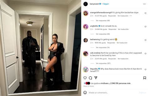 Kanye West Comparte Fotos De Su Esposa Bianca Censori Casi Desnuda
