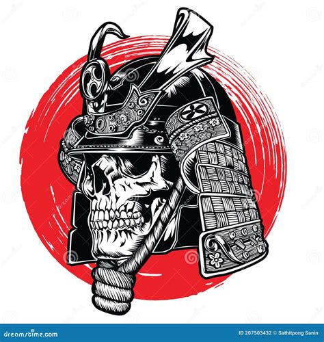 Samurai Warrior Skull Tattoo