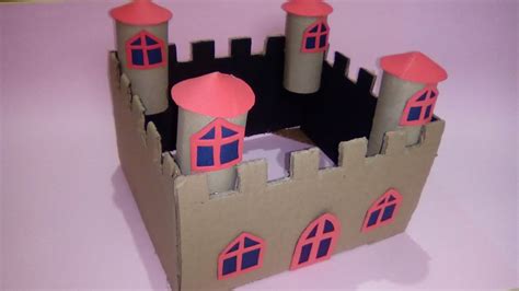 Como fazer CASTELO de papelão usando rolo de papel higiênico e