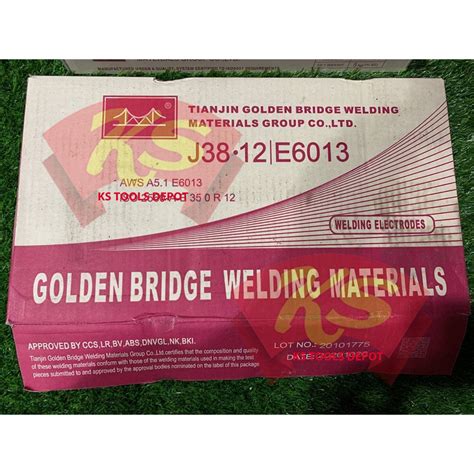 20 Kg CARBON STEEL ELECTRODE GOLDEN BRIDGE J38 12 E6013 WELDING ROD