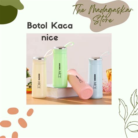 Jual Botol Minum Kaca Nice Ml Botol Kaca Shopee Indonesia