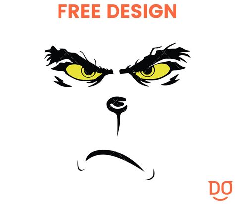 Grinch Face SVG PNG PDF Grinch Image Christmas SVG