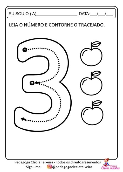 Atividade de matemática para educação infantil Clécia Teixeira in