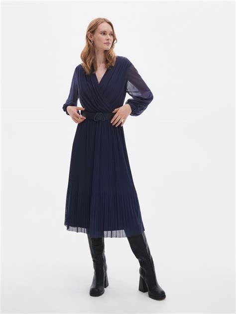Sukienka Midi Kolor Granatowy RESERVED 1107P 59X