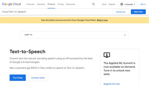 Google Cloud Text To Speech Alternatives Pricing And Information
