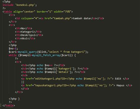 cara mudah membuat crud creat update delete dengan php teknik komputer dan jaringan
