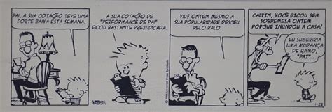 Calvin Faz Refer Ncia A Seu Pai Utilizando Uma Linguagem Peculiar A Que