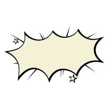 Comic Explosion Box Speech Bubble Dialog Vector Comic Explosion Box