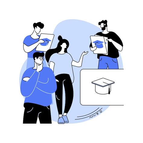 Premium Vector College Fairs Isolated Cartoon Vector Illustrations