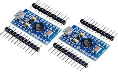2pcs Pro Micro ATmega32U4 5 V 16MHz Module With Pin Header For Leonardo
