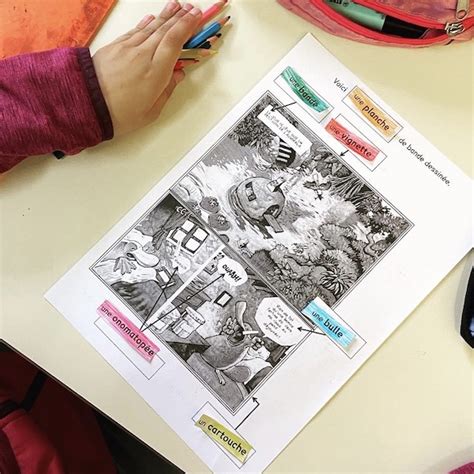 Le Lexique De La Bande Dessin E Fiche De Vocabulaire Lutin Bazar