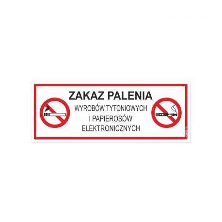 ZAKAZ PALENIA wyrobów tytoniowych i e papierosów sklep korfed pl