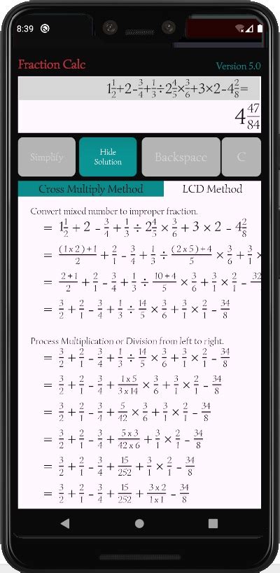 fraction calculator app fraction calc