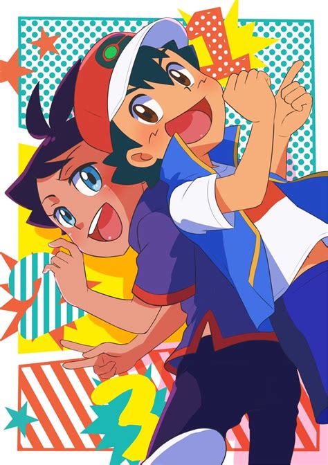 Ash Ketchum And Goh Pokemon And 2 More Drawn By Kawachaneel Danbooru