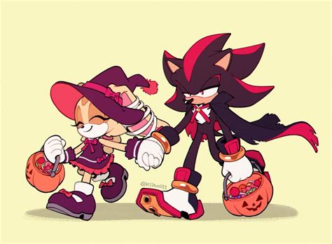 196224 Safe Artist Kiikoi11 Cream The Rabbit Sonic Shadow The