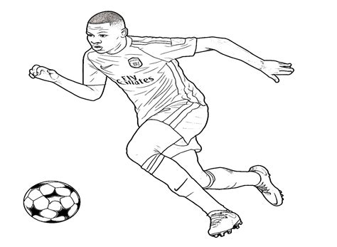 Coloriages Kylia Mbappé Coloriages gratuits à imprimer