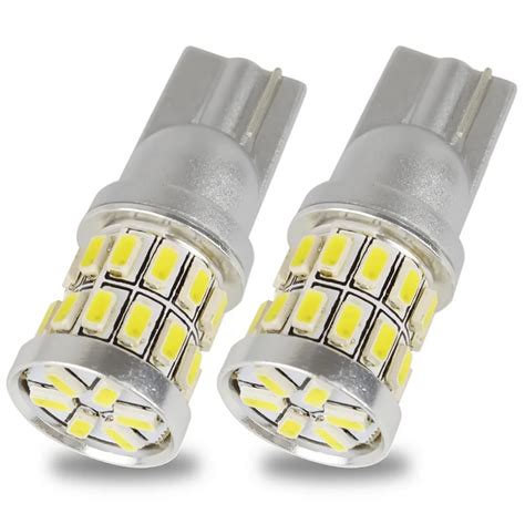 2pcs Safego W5W T10 30 SMD 3014 LED Bulb 194 168 2825 For Car Interior