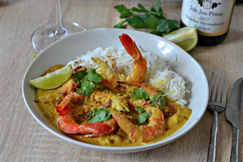 Crevettes Au Curry Au Lait De Coco La Recette Facile Et Faite Maison