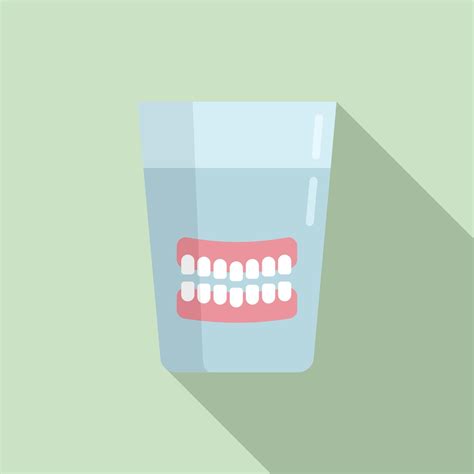 Set Of False Teeth Icon Flat Style 14645027 Vector Art At Vecteezy