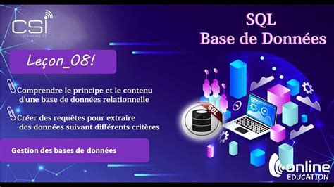 Le On Mysql Gestion Des Bases Des Donn Es Youtube