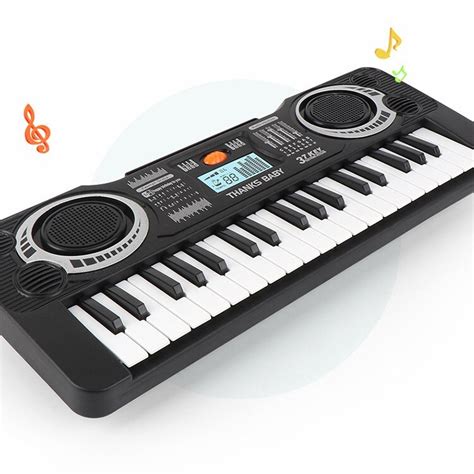 Crianças piano elétrico órgão 37 teclas de música teclado eletrônico