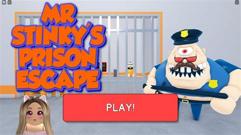 Mr Stinky S Prison Escape Obby Roblox Scaryobby Youtube
