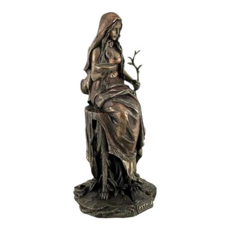 Pythia The Oracle Of Delphi At The Temple Of Apollo Cold Cast Bronze