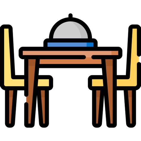 Dining Table Special Lineal Color Icon
