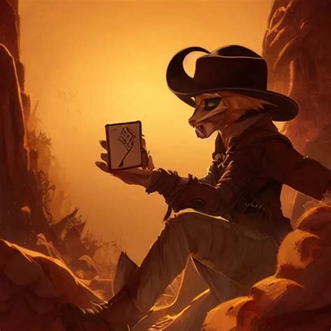 Fennec Fox Scoundrel Hat Magic The Gathering Stable Diffusion