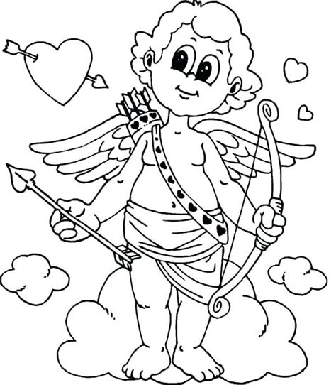 Cupid Coloring Pages At Getcolorings Free Printable Colorings