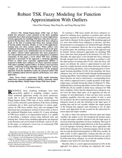 pdf robust tsk fuzzy modeling for function approximation with outliers